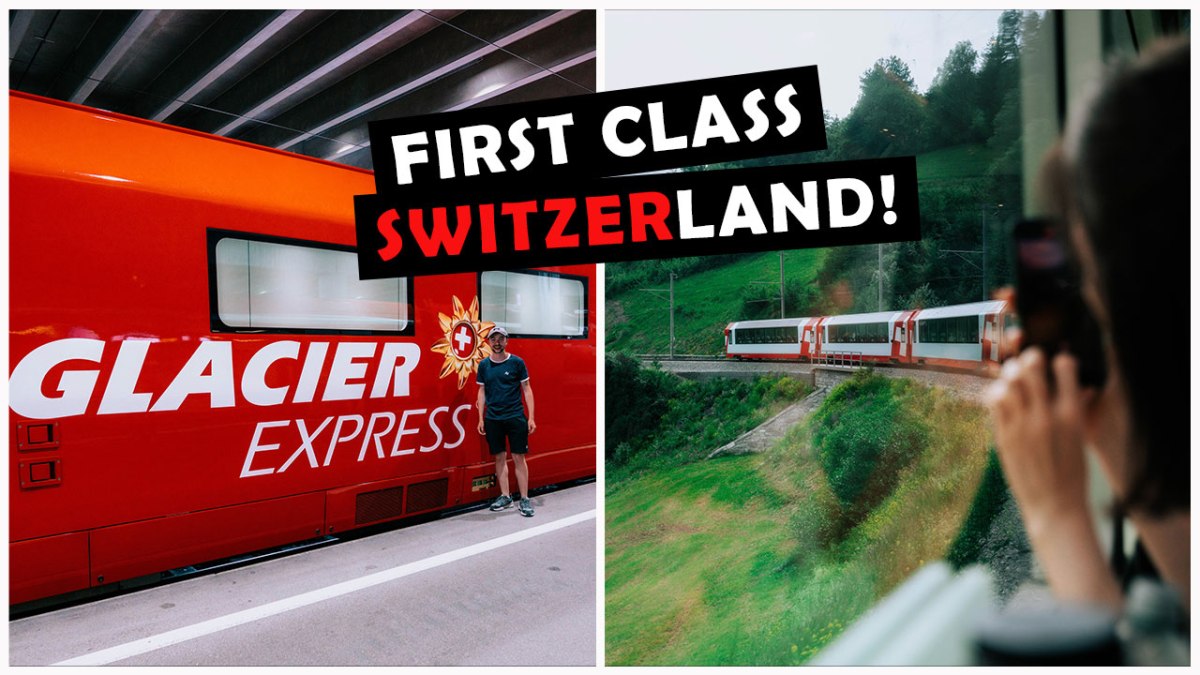 Riding FIRST CLASS on the Panoramic GLACIER EXPRESS Train! (Zermatt ...